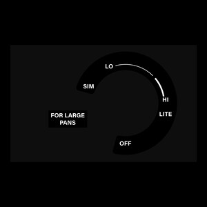 1x Dial Lite Hi-lo Sim 46mm AC/CCW 1.8" Label - Black Print Clear ...