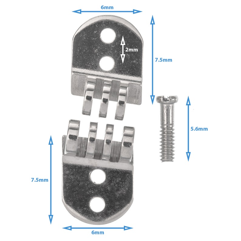 1 Set 6pcs 7 Glasses Barrel Hinge Stainless Steel Assembly Frame Joint ...
