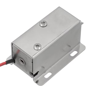Up Electric Lock 12V 0.6A Solenoid Normally Closed Latch + Strike Plate ...