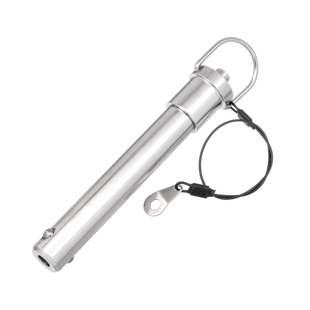 20mm X 100mm Quick Release Ball Lock Pin With 26cm Wire Cable Stainless ...
