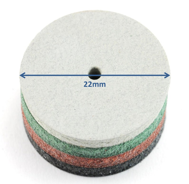 4pcs 22mm X 3mm Silicone Rubber Micro Abrasive Polishing Wheel Disk ...