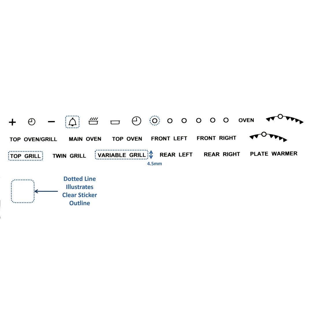 Black Text 27pcs Words Symbols Sticker Label Letter Lettering Variable ...