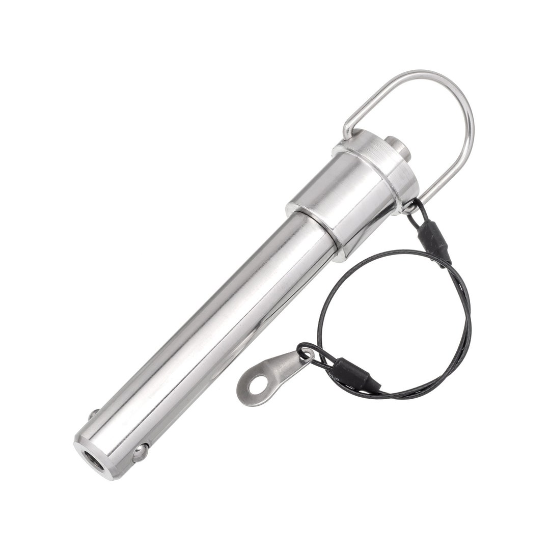 18mm X 80mm Quick Release Ball Lock Pin With 26cm Wire Cable Stainless ...