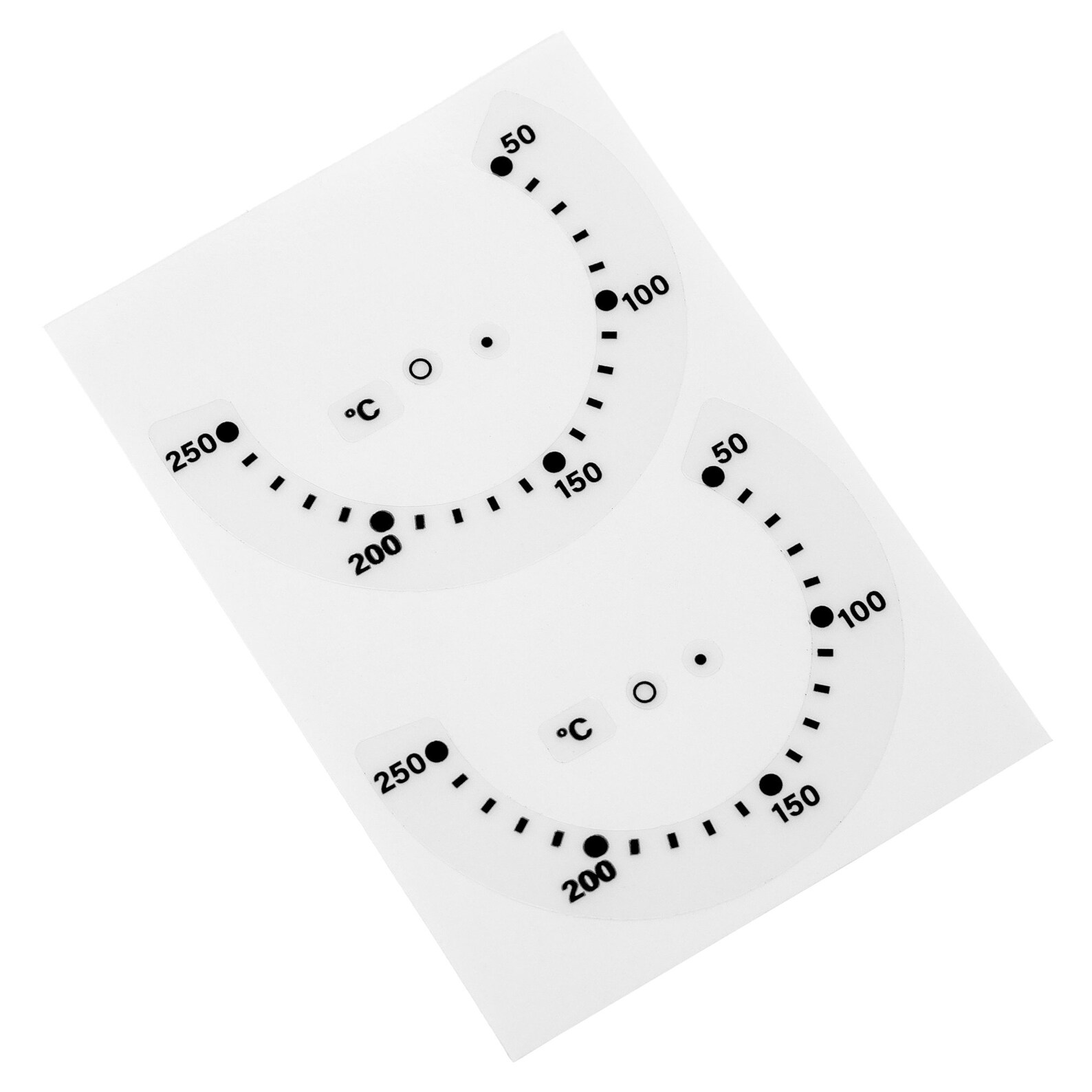 8pcs 50-250 Degree Temperature & Symbols Labels Black Print Stove Self ...