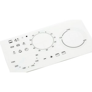 Black Text 3 Dial Types & Symbols Oven Cooker Temperature Timer and ...