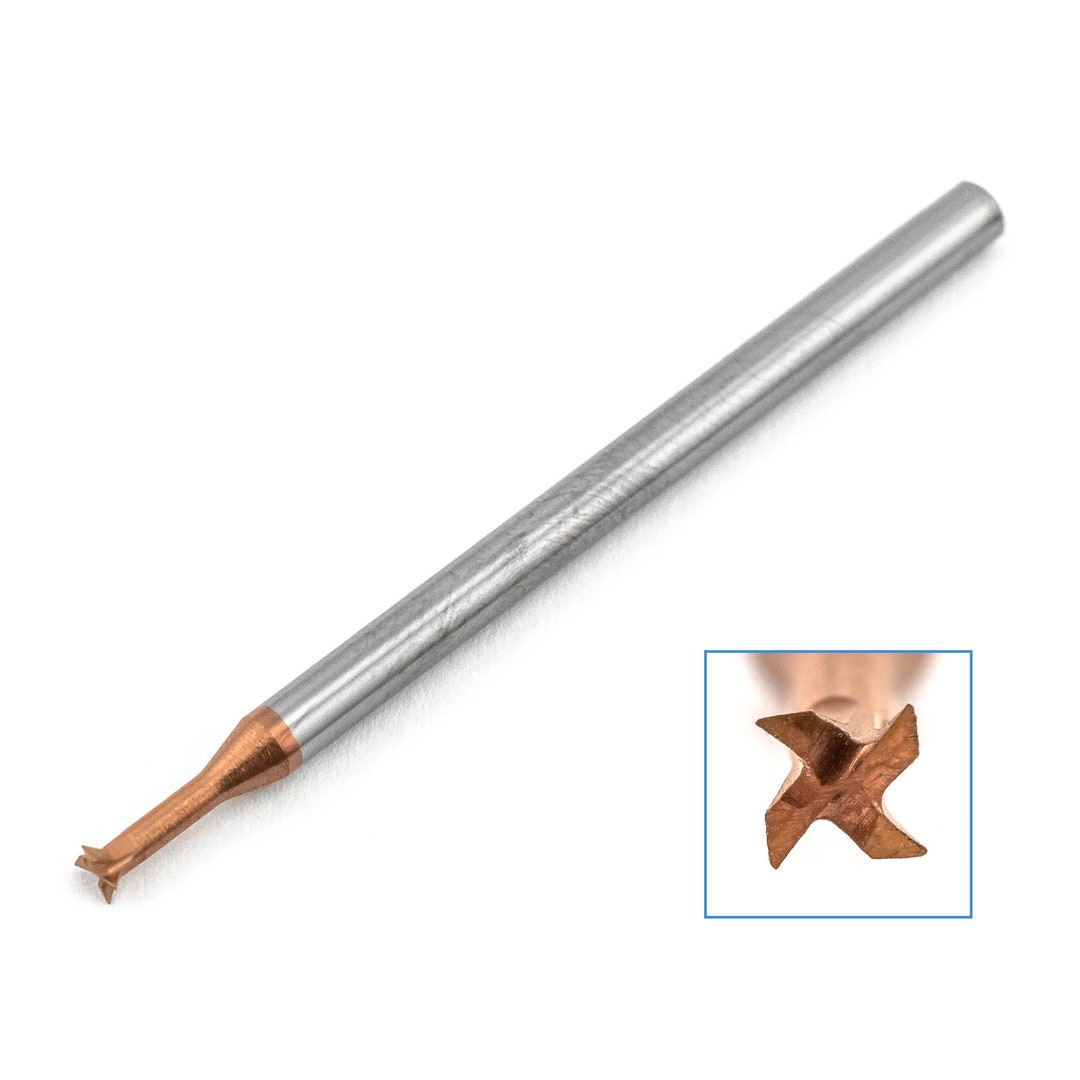 45 Degree 3mm Carbide Dovetail Cutter 4 Flute Blade HRC58 Tip Tipped ...