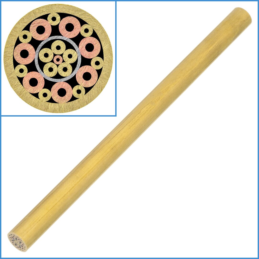 6mm X 90mm Knife Handle Rod Mosaic Pin Rivet Screw Solid Brass Making ...