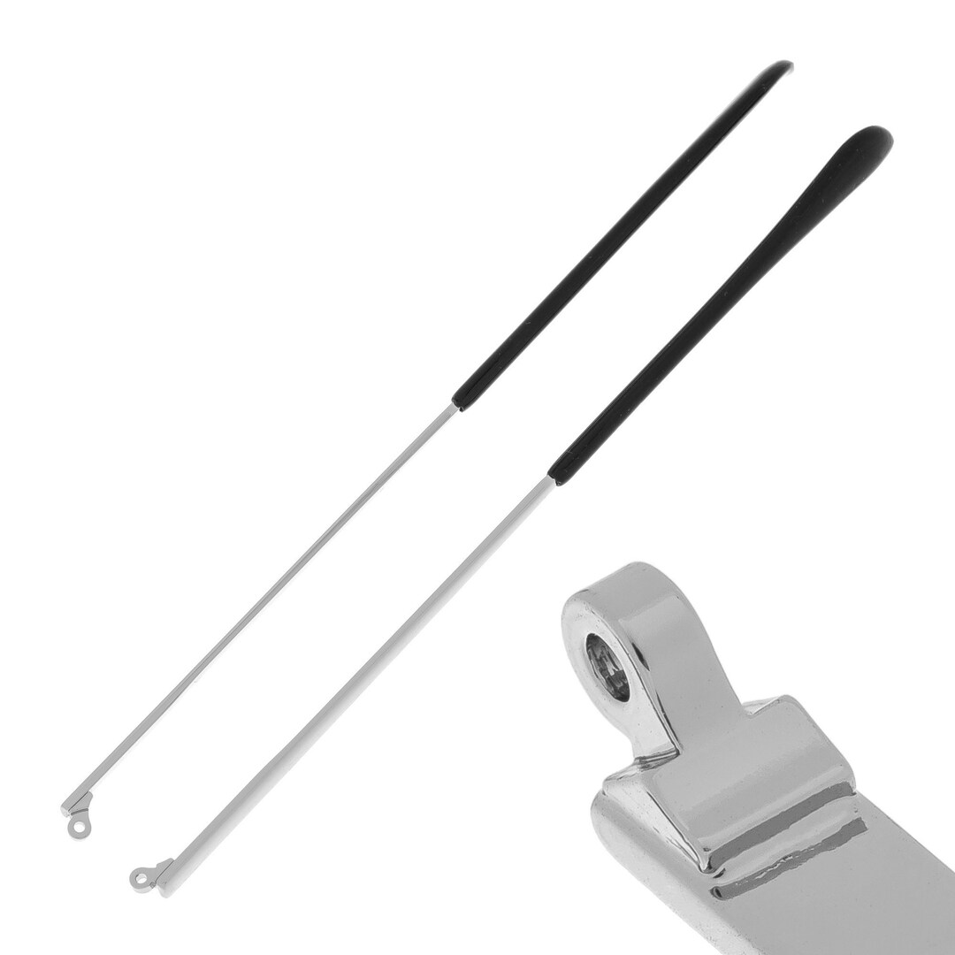 2pcs Silver 14cm Metal Eyeglass Temple Arms With End Tips - 1.6mm Hinge ...