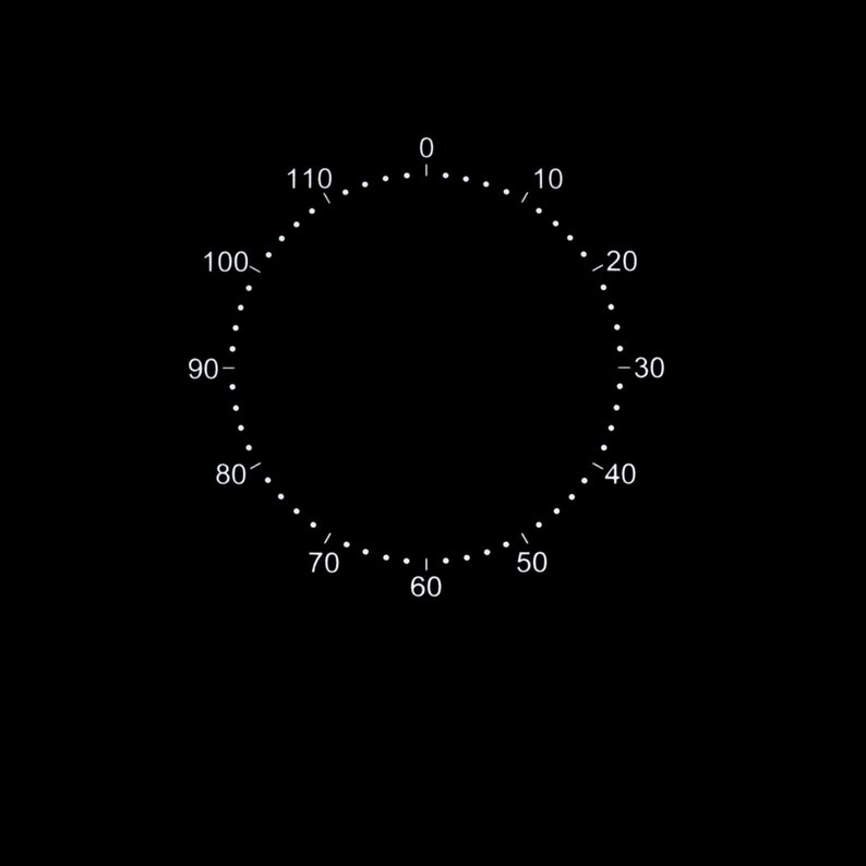 White Text 120 Minute Timer Clockwise Countdown Time Label Stove Self ...