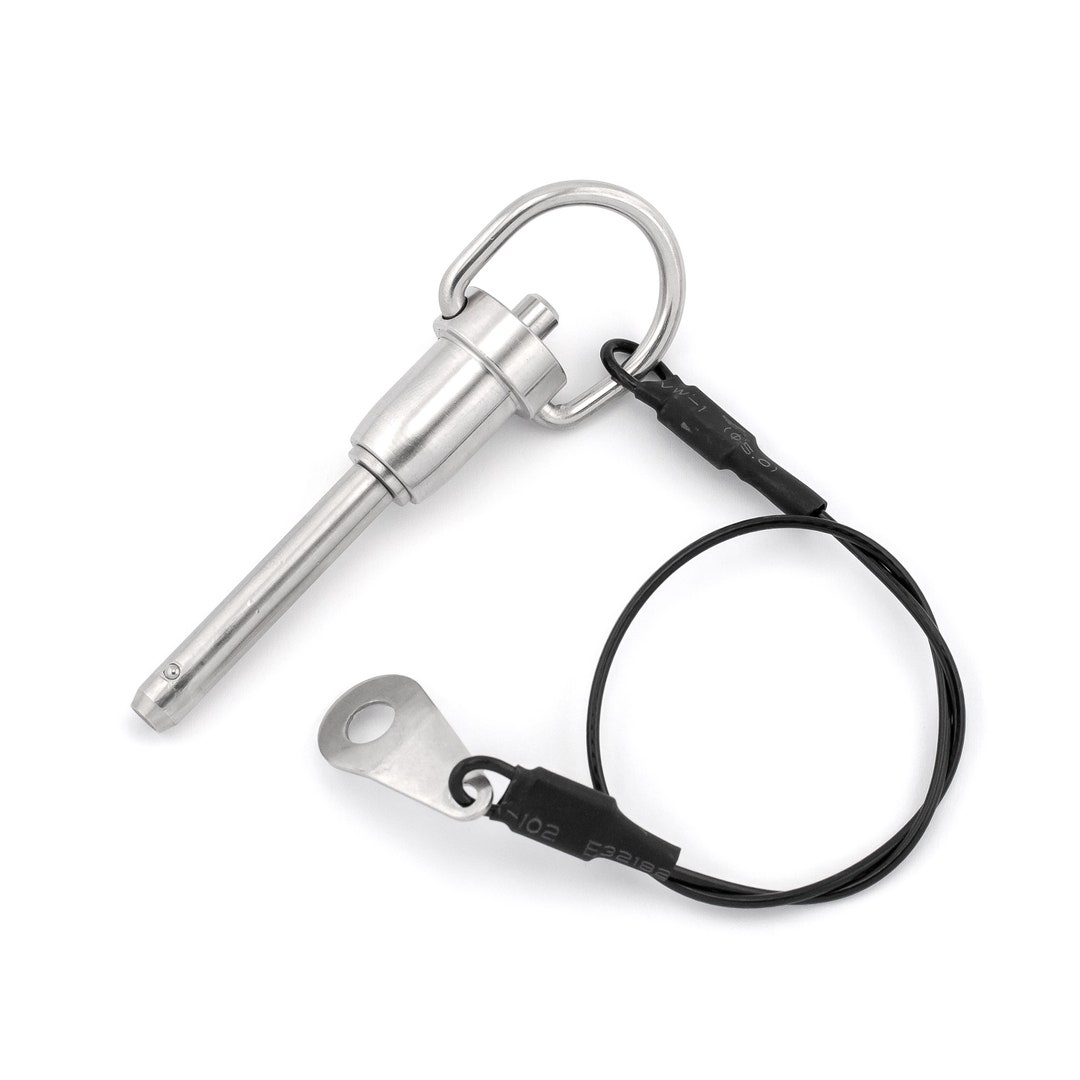 6mm X 30mm Quick Release Ball Lock Pin With 26cm Wire Cable Stainless ...