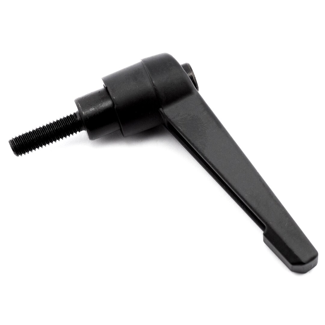 M5 16mm Male Thread Clamping Lever Black Metal Alloy Zinc 45mm Grip ...