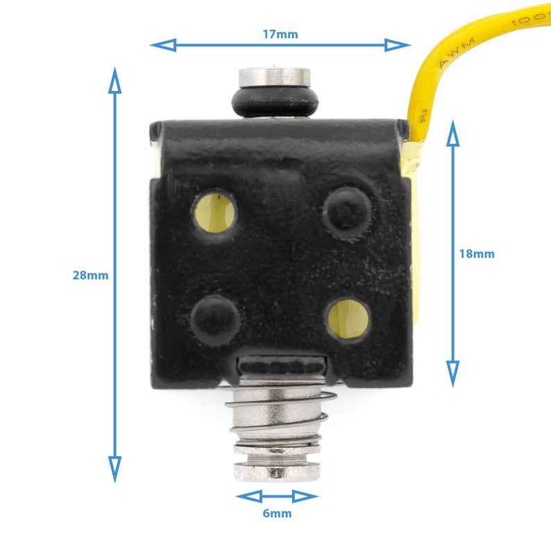 Electronic Push Pull 12V 24V Mini Electric Solenoid Valve 6mm Core ...