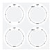 4 Dials Set Lo-med-hi AC/CCW Cooktop Burner Label Black Print Clear ...