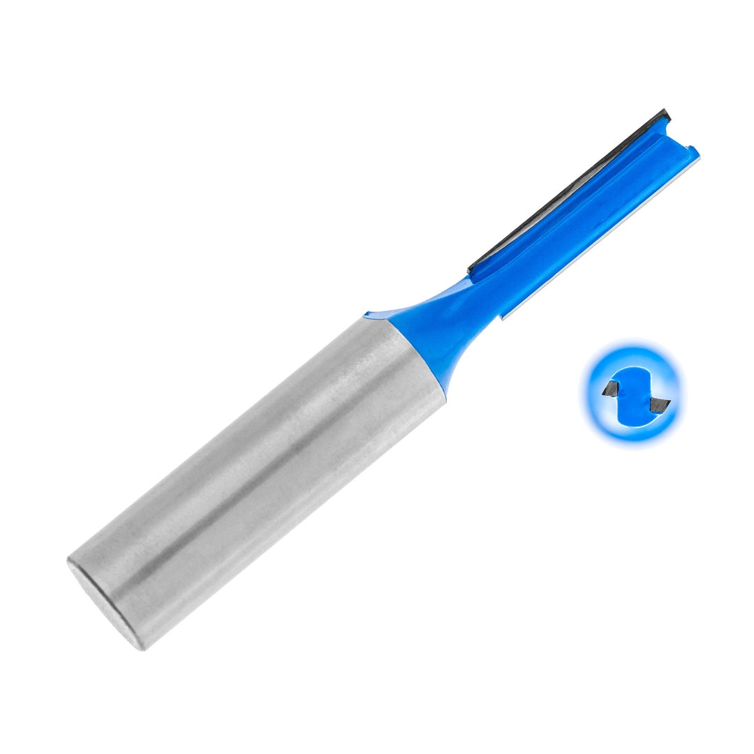 Straight 6.35mm X 26mm YG8 Carbide 2 Flute Router Bit 12mm Shank High ...