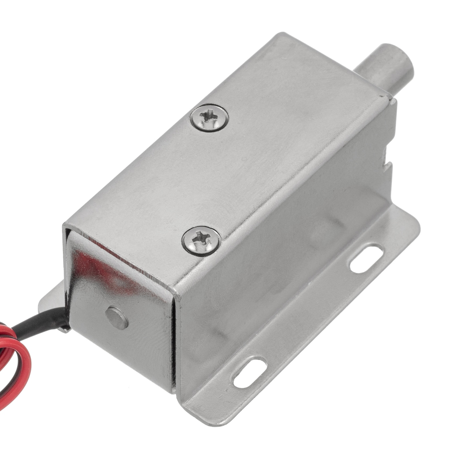Round Electric Lock 12V 0.6A Solenoid Normally Closed Latch Electronic ...