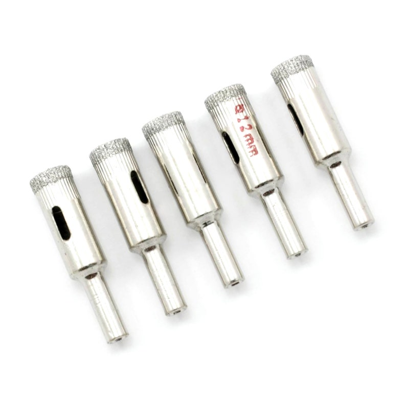 5pcs 12mm Hole Saw Diamond Burr Cutter Cutting Glass Ceramic - Etsy