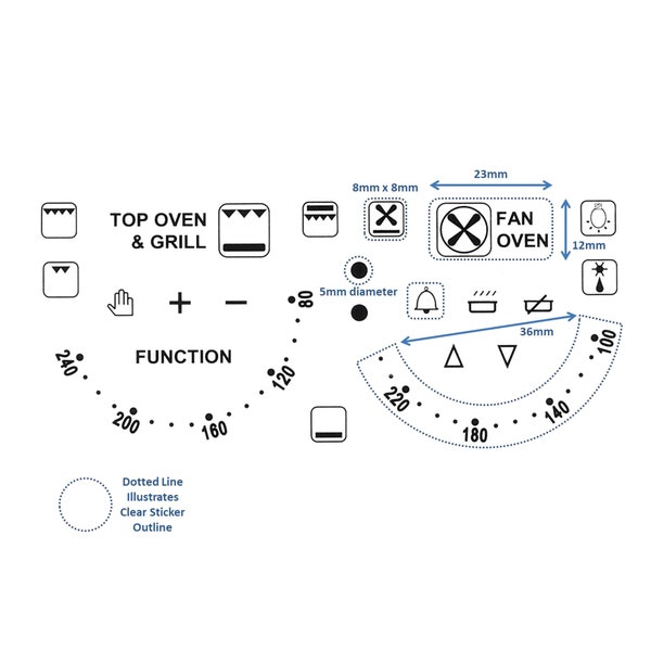 Oven Temperature Stickers - Etsy