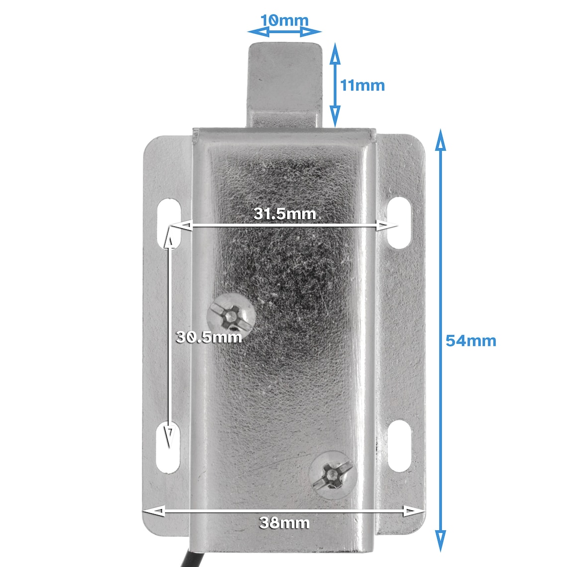 Up Electric Lock 12V 0.6A Solenoid Normally Closed Latch + Strike Plate ...