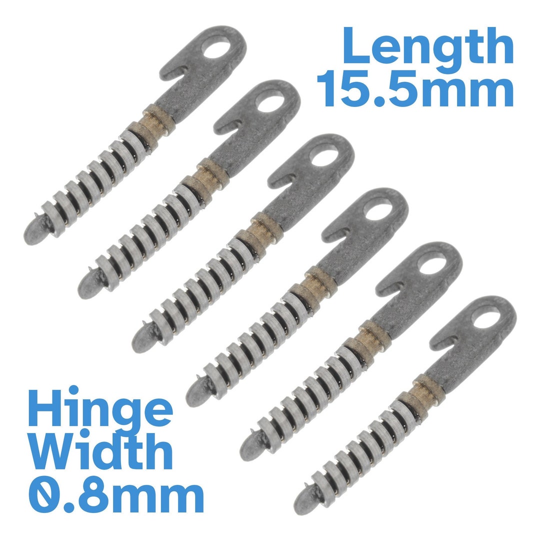 6pcs 15.5mm X 0.8mm Glasses Spring Hinge Insert Frame Joint Repair ...