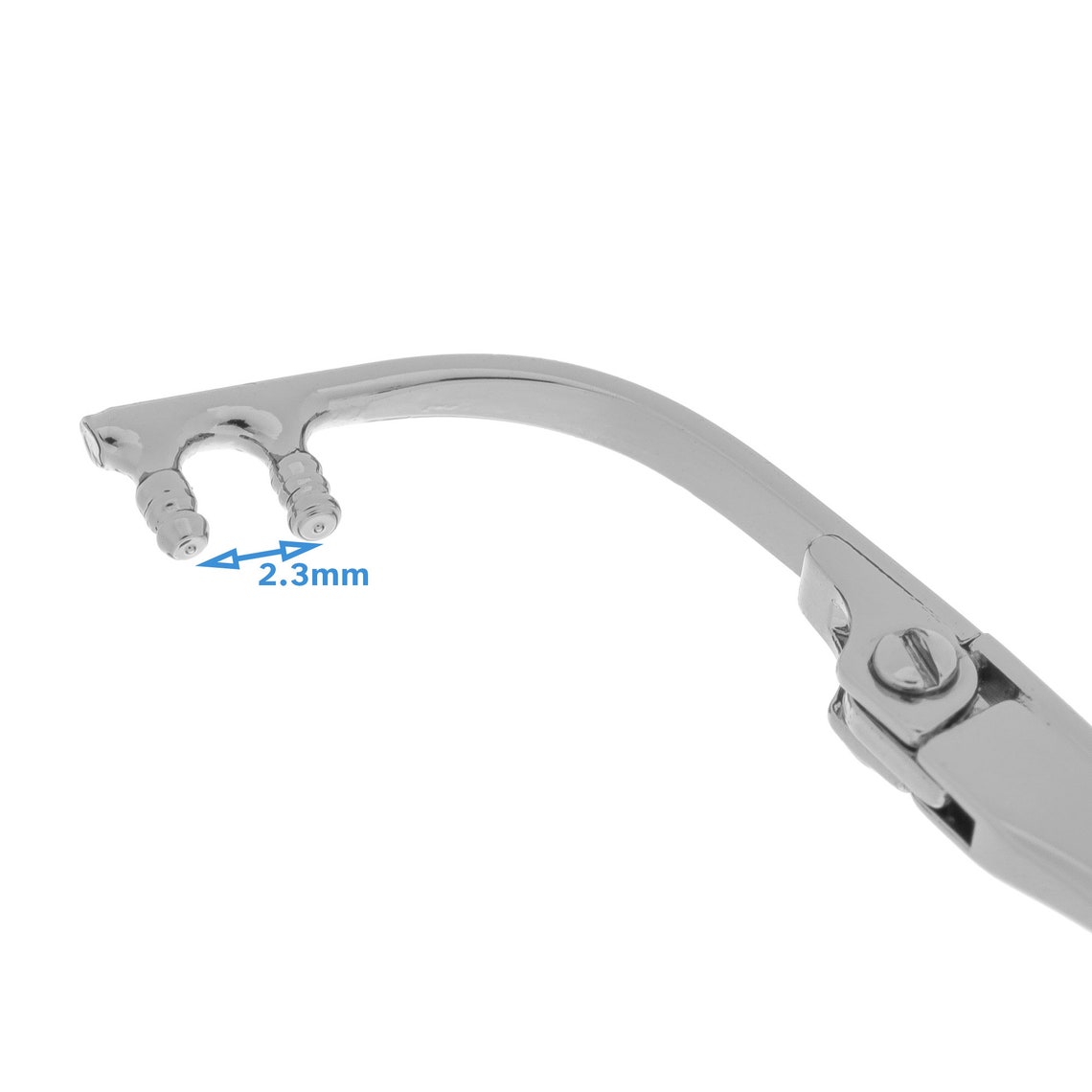 2pcs Silver Metal 15cm Rimless Eyeglass Spring Hinge Temple Arms With ...