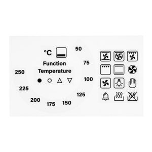 20x 50-250 Degree Clockwise Dial Temperature Function & Oven Symbol ...