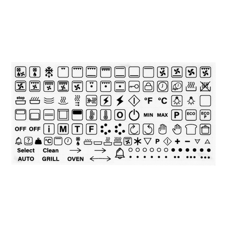 119pcs Separate Custom Kitchen Oven Labels Self Adhesive - Etsy
