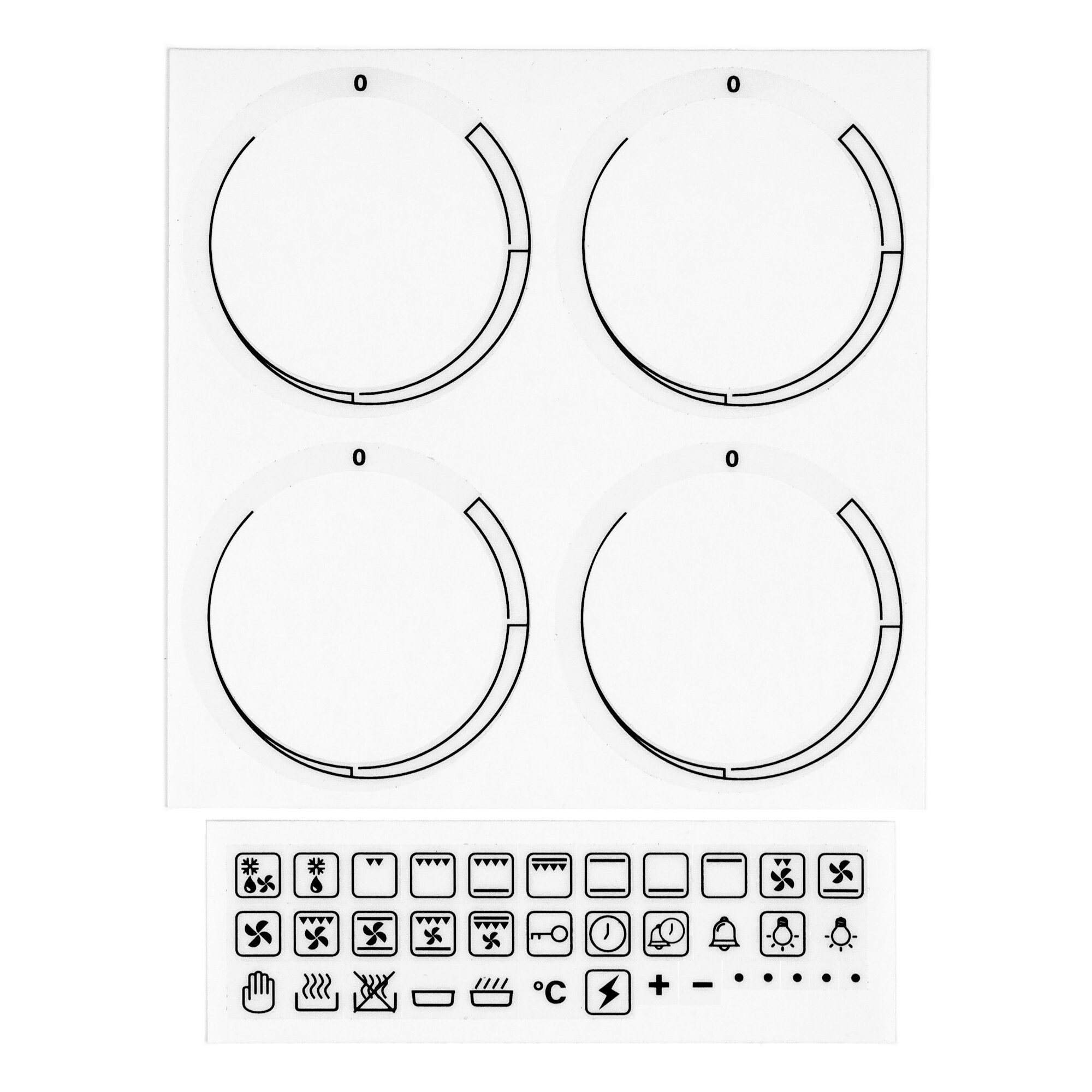 4x 50mm Anti-clockwise Gradient Dial 36 Symbols Black Print - Etsy