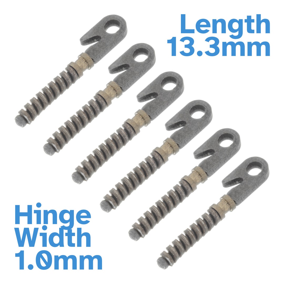 6pcs 13.3mm X 1.0mm Glasses Spring Hinge Insert Frame Joint Repair ...