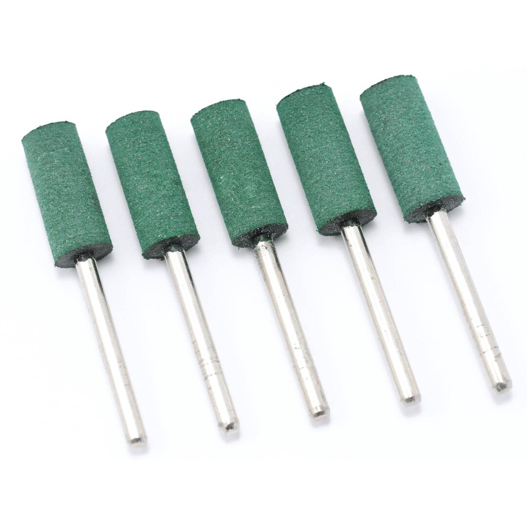 5pcs Rubber Burr 8mm Diameter Cylinder Head 3mm Shank Polish Polishing ...