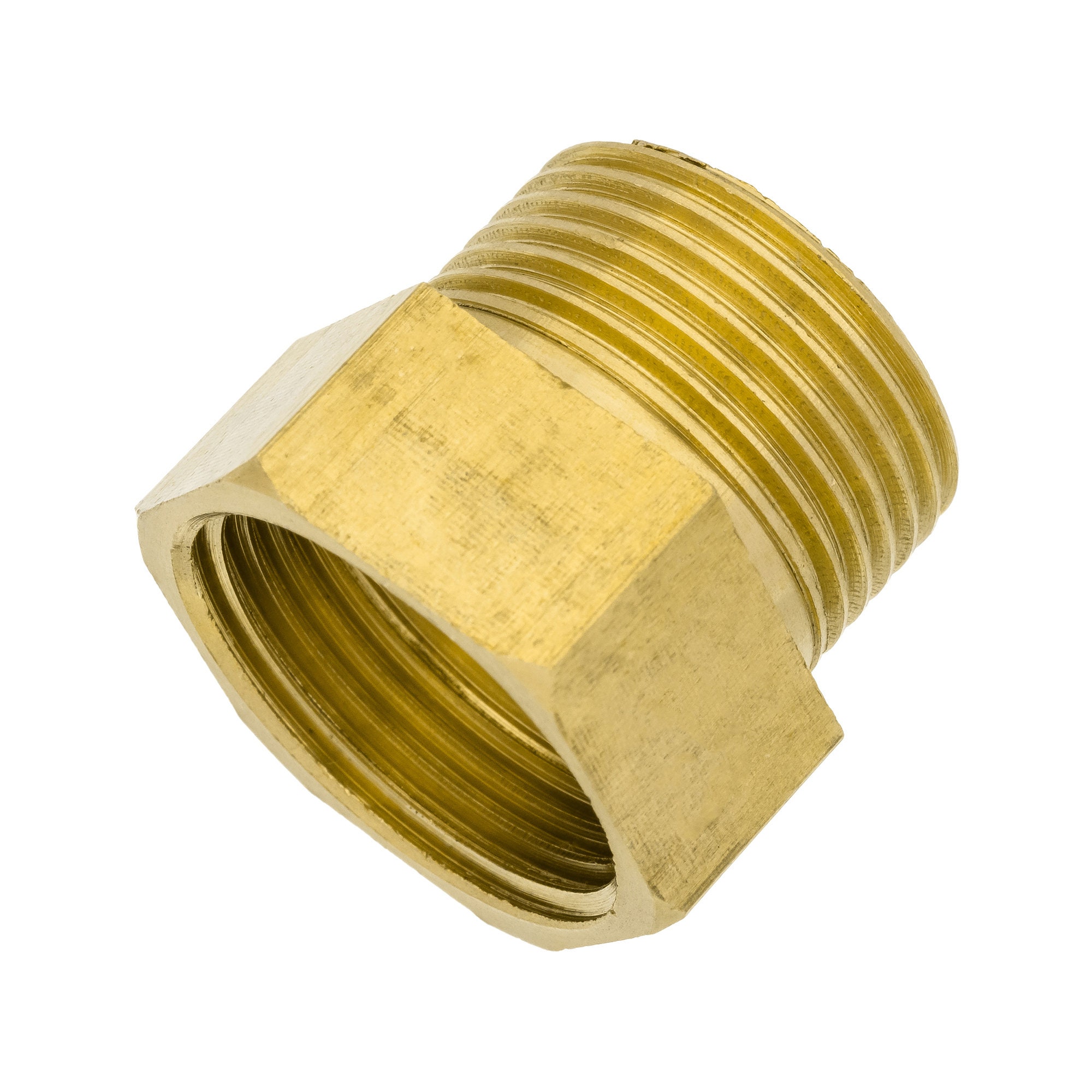 3/4" NPT Male to 3/4" NPT Female Brass Pipe Fitting Coupler 27mm Length ...