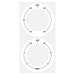 2 Dials Lo-hi Lo-med-hi AC/CCW Cooktop Burner Label Black Print Clear ...