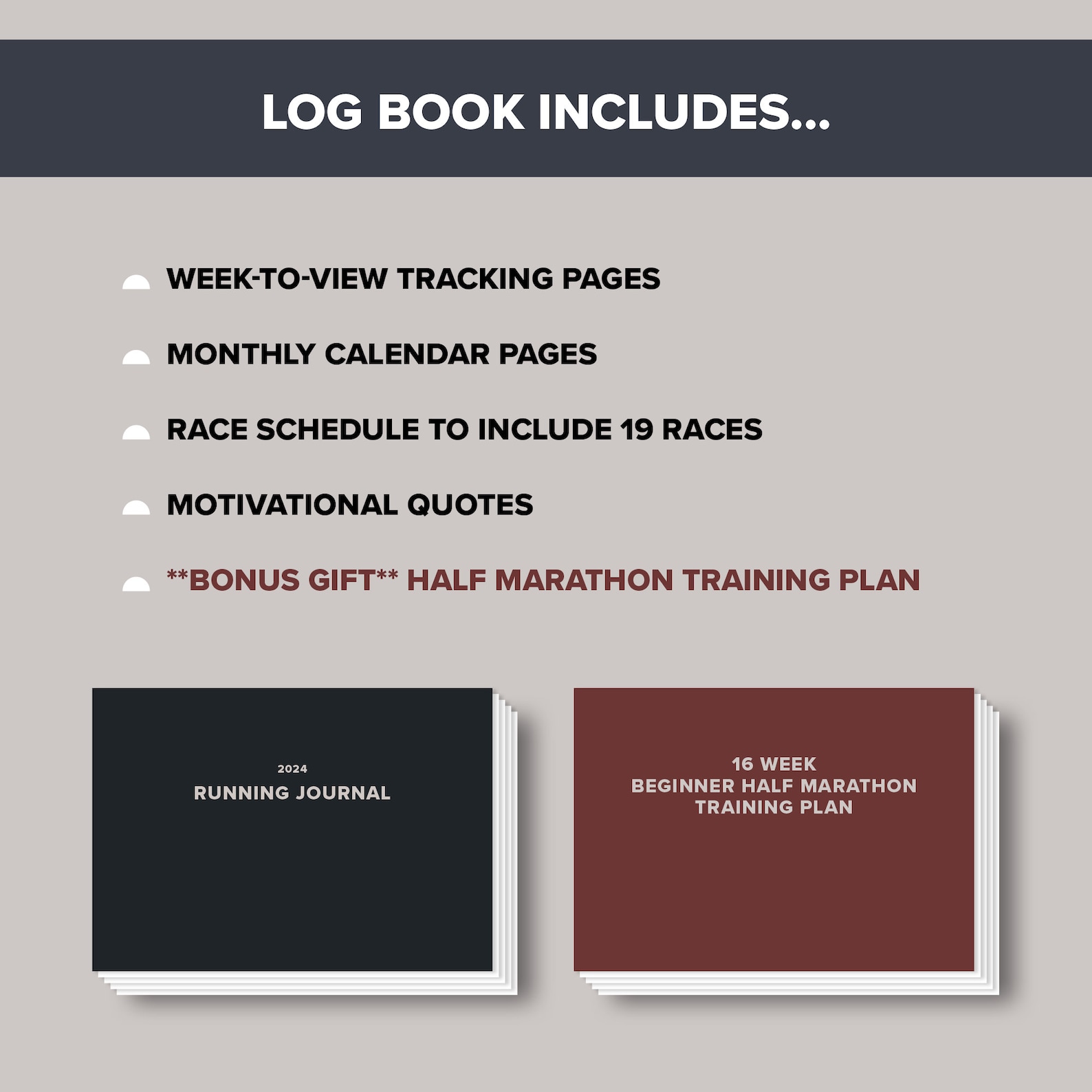 2024 Running Journal, Dated Training Planner and Tracker, 52 Week ...