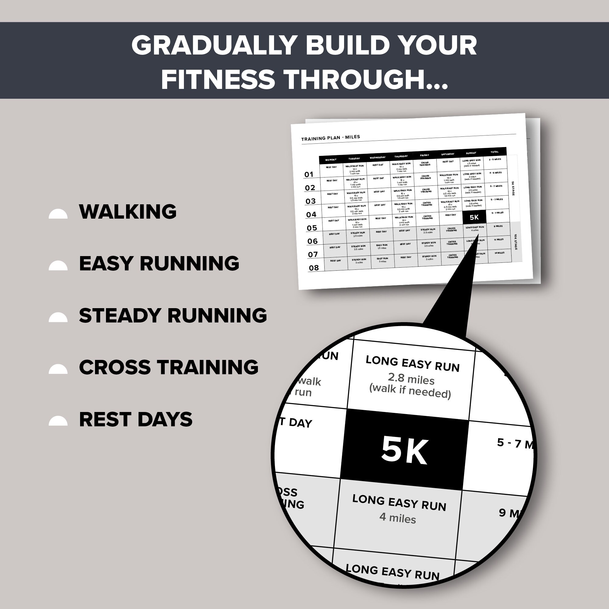 Half Marathon Bundle - Half Marathon Logbook, 16 Week Marathon Training ...