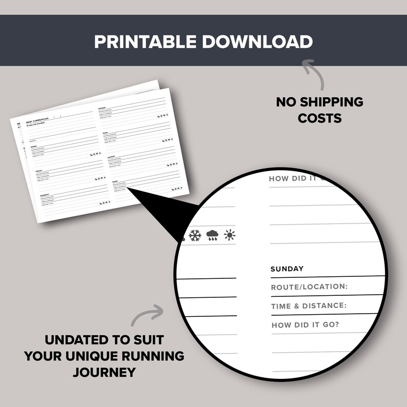 365 Running Journal, Undated Training Planner and Tracker, 52 Week ...
