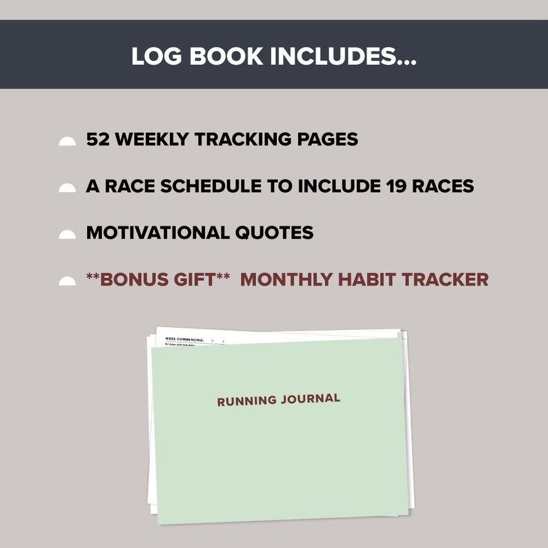 365 Running Journal, Undated Training Planner and Tracker, 52 Week ...