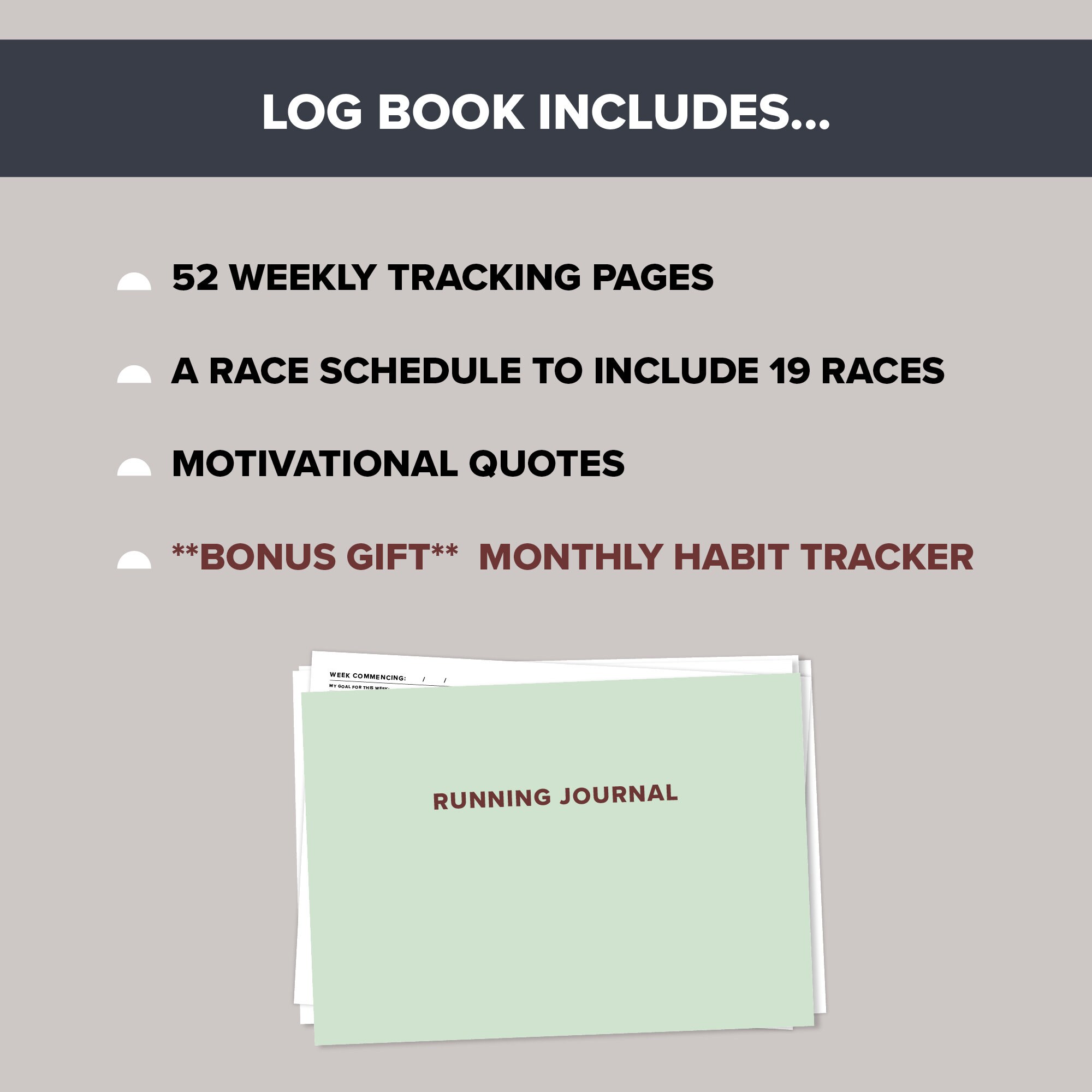 365 Running Journal, Undated Training Planner and Tracker, 52 Week ...