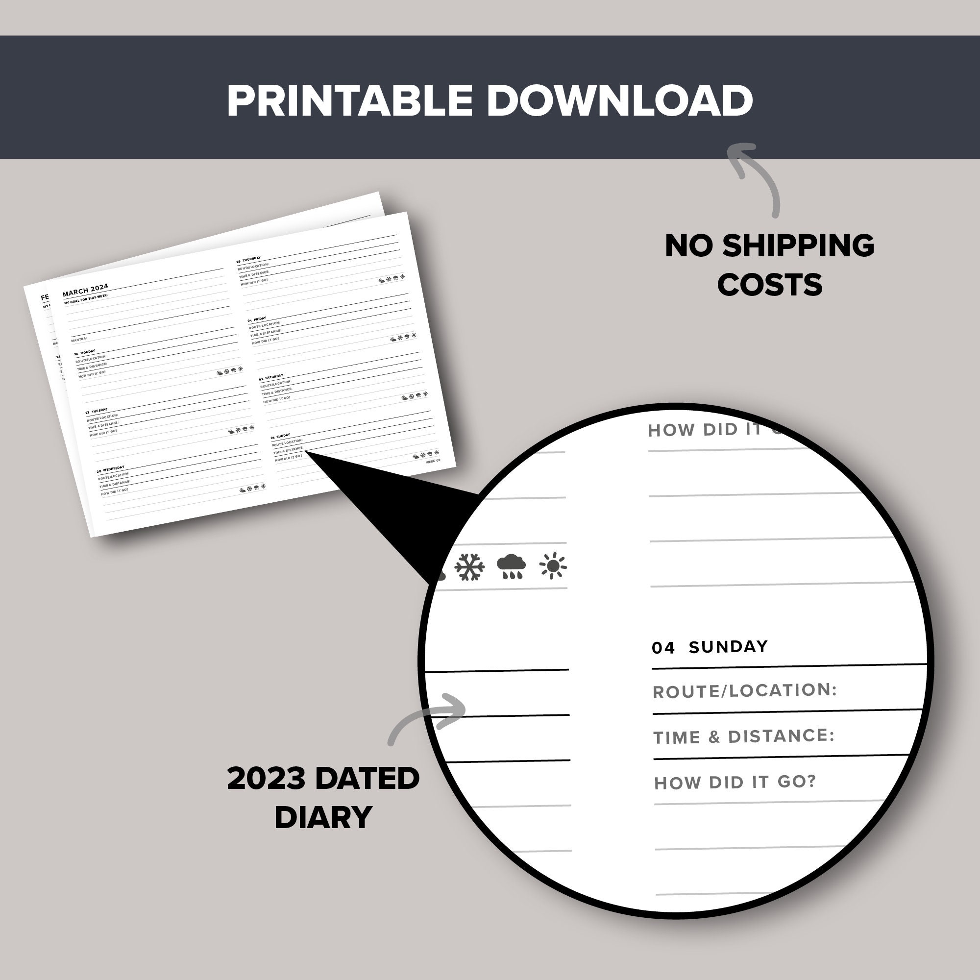 2024 Running Journal, Dated Training Planner and Tracker, 52 Week ...