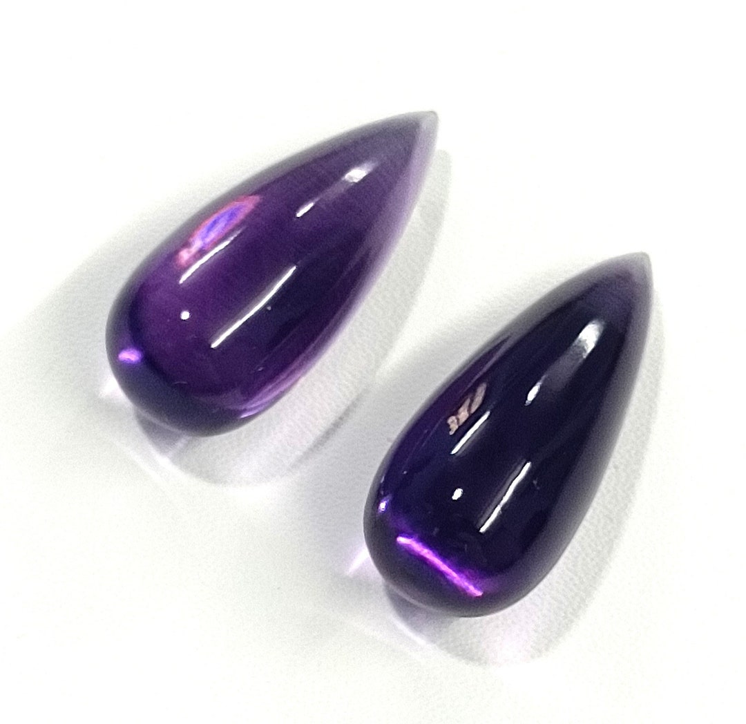 27mm X 11mm Natural AAA Quality Amethyst Pear Drop Gemstone - Etsy Finland