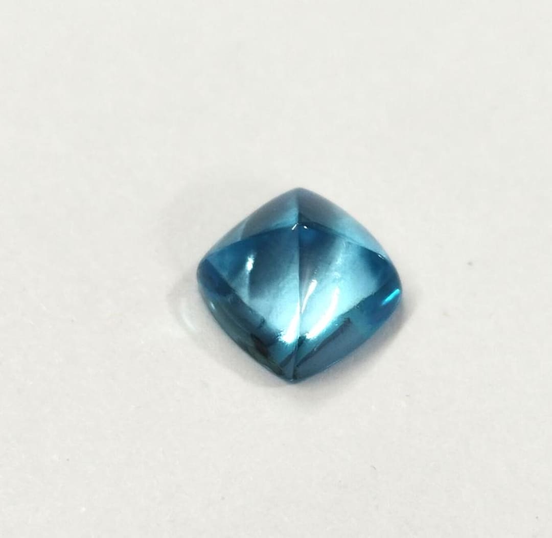 Natural Sky Blue Topaz Sugarloaf Gemstone, 5ct Loose Gem - Etsy