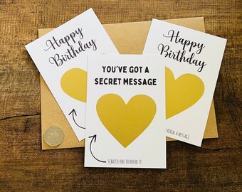 Present Scratch Card - Etsy