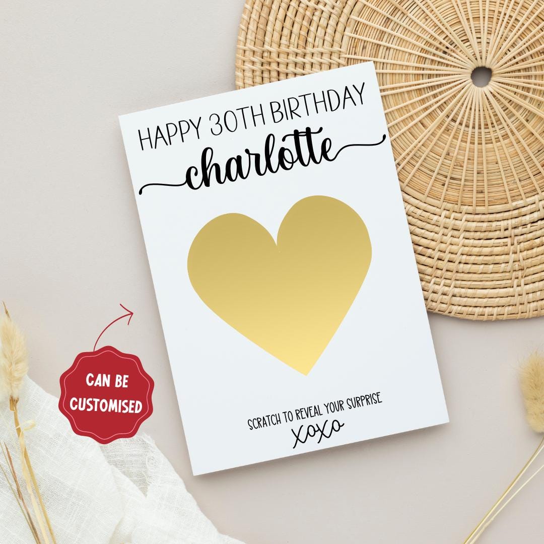 Scratch to Reveal Card, Make Your Own Surprise Scratch Card for Him or ...