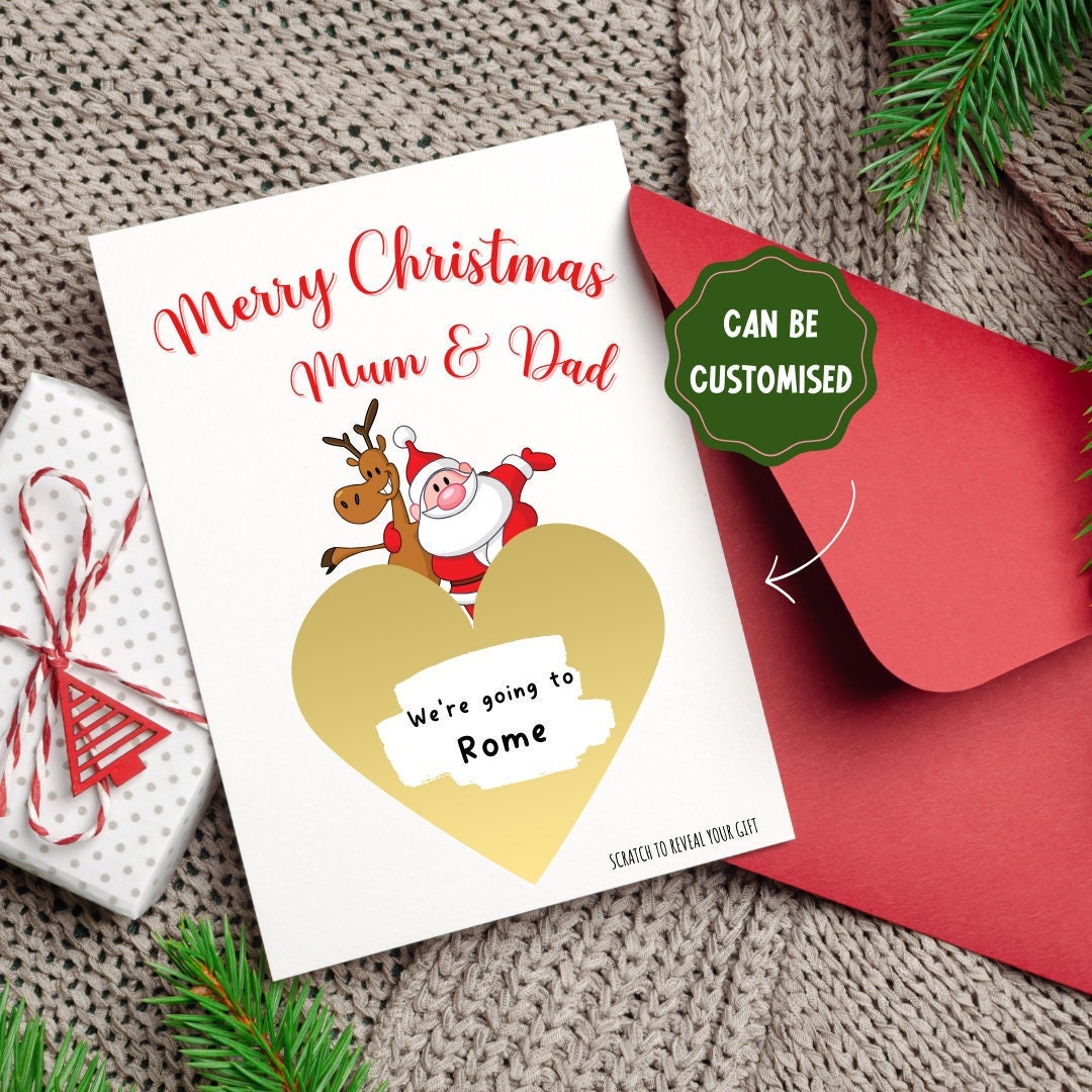 Christmas Scratch Card Surprise Scratch Card for Him or Her - Etsy Ireland