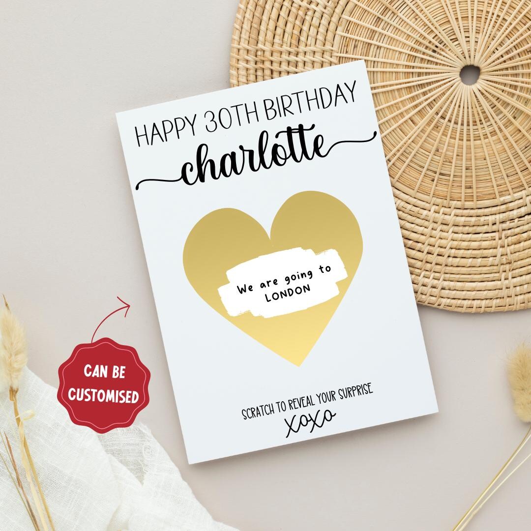 Scratch to Reveal Card, Make Your Own Surprise Scratch Card for Him or ...