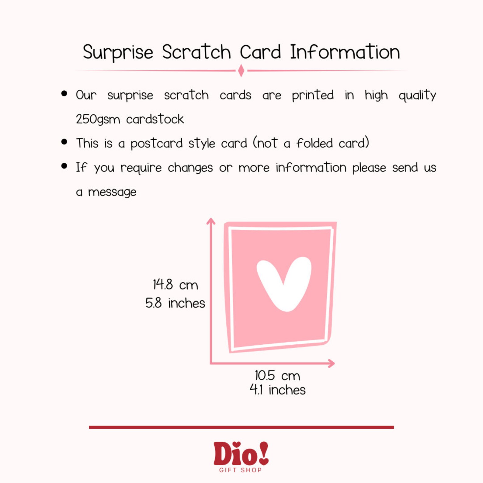 Valentine's Day Scratch Card Surprise for Him or Her, Present Reveal ...