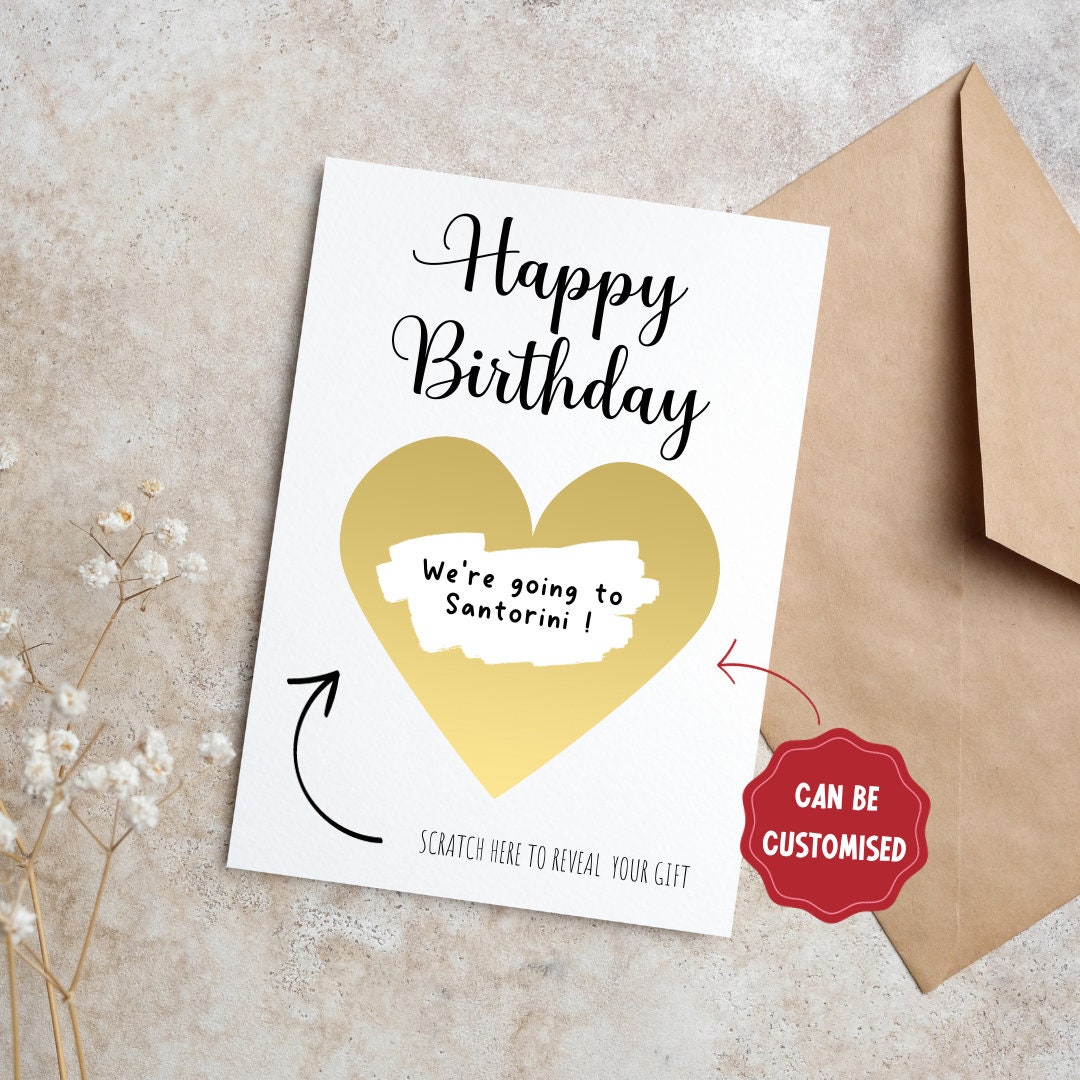 Surprise Scratch Card for Him or Her, Santa Surprise Present, Secret ...