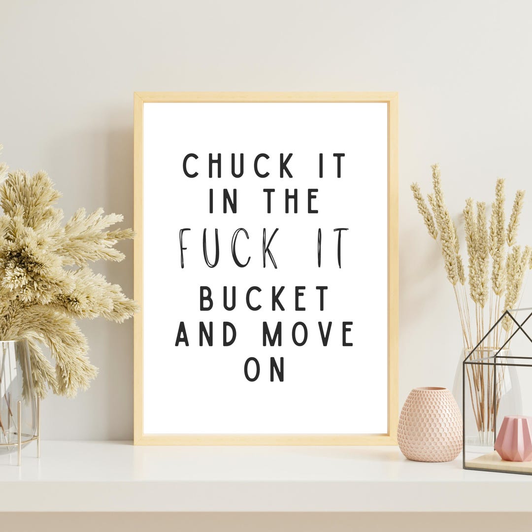 Swear Print, Funny Decor, Swearing Fun Decoration, Wall Art, Living ...