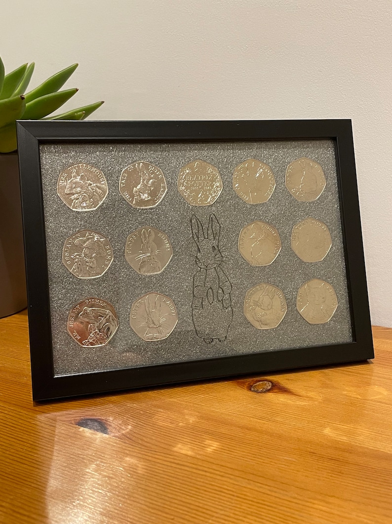50p Coin Display Frame for Beatrix Potter Collection for Your Full Set ...