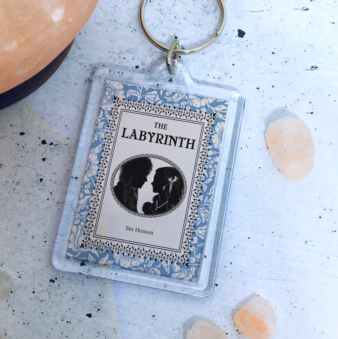 Labyrinth 80s Movie Keychain, 1980s Nostalgic Keyring, Vintage Book ...