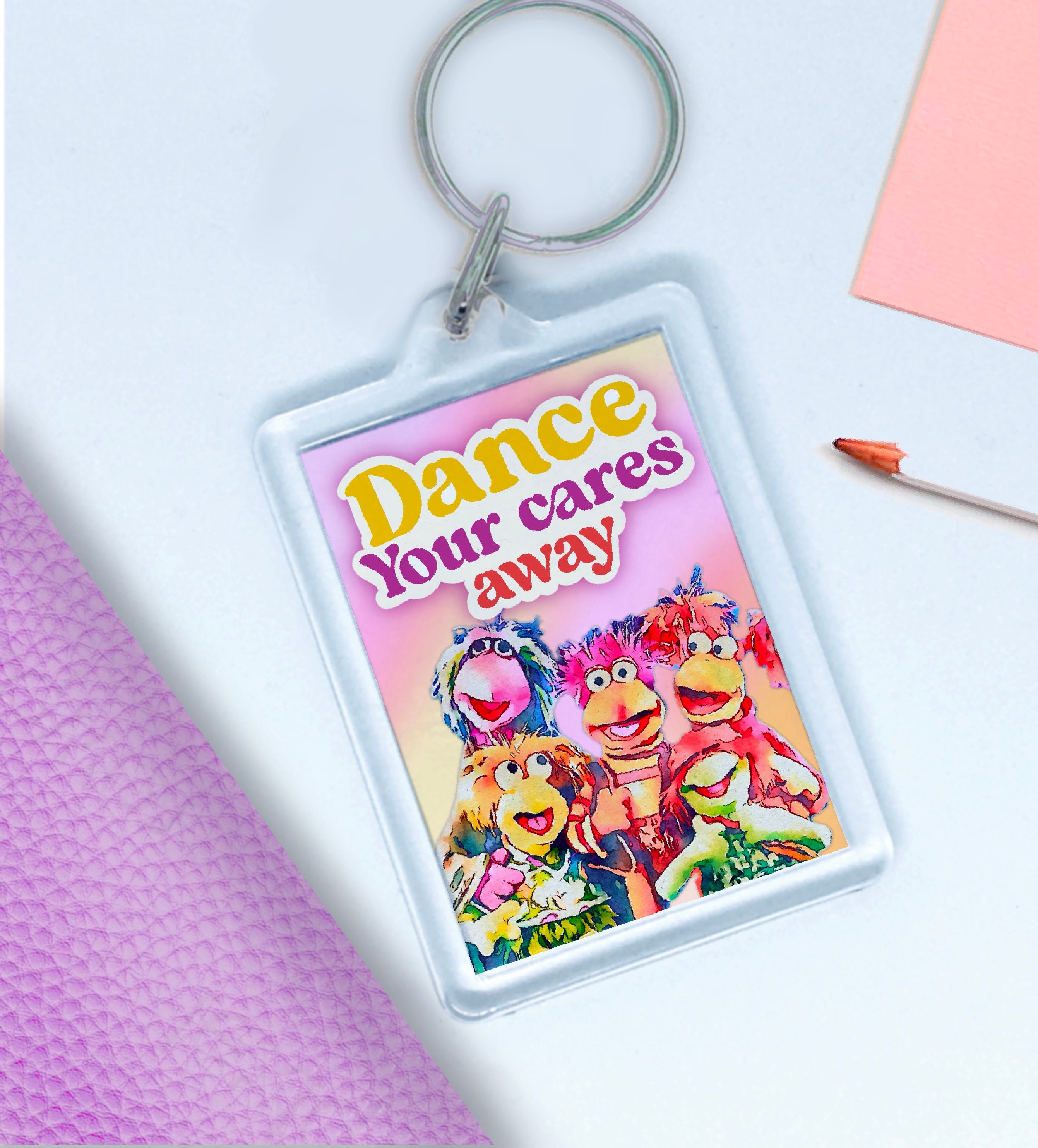 Fraggle Rock 1980s Retro Kids TV Show Keychain Born in the 80s Fraggle ...