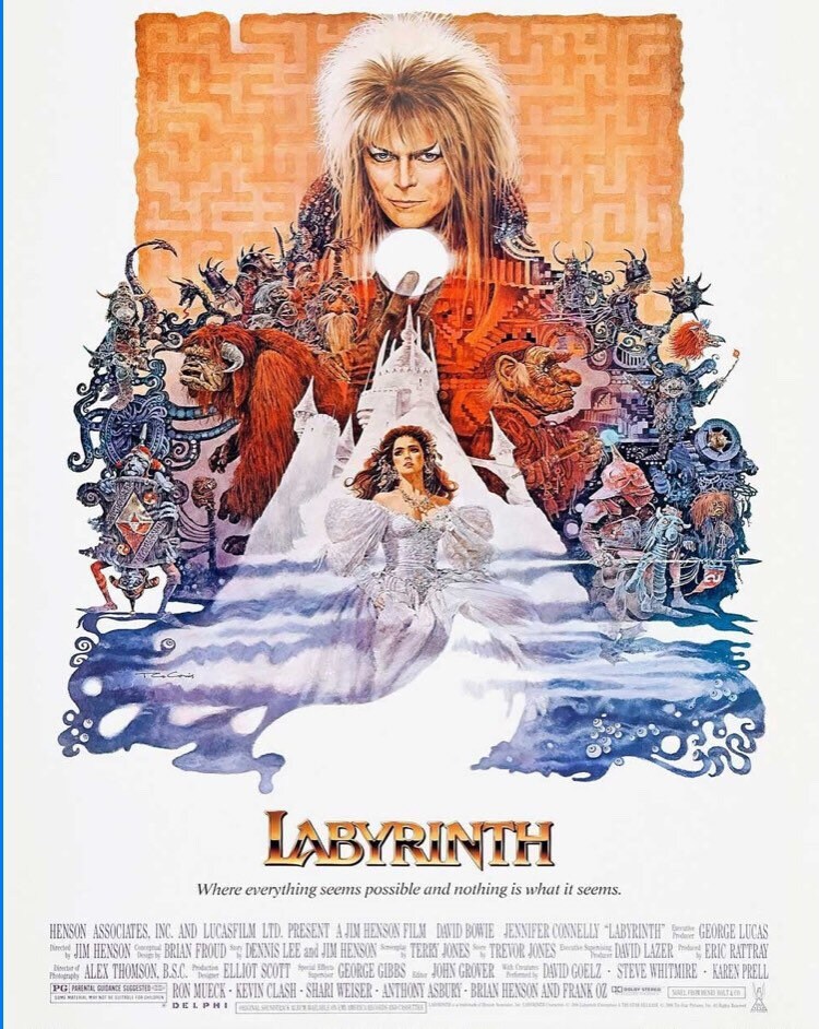 Labyrinth 80s Movie Keychain, 1980s Nostalgic Keyring, Vintage Book ...